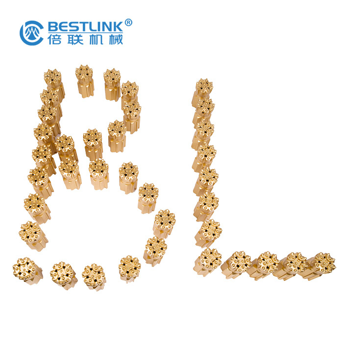 Hard Rock Ballistic Button Bits , Hole Drill Bit With High Drilling ...