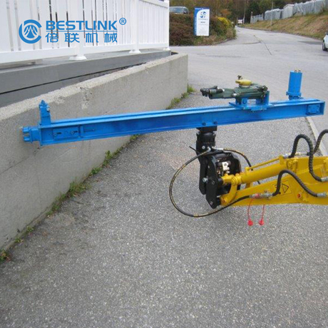Air Jack Hammer YT28 Pneumatic Drilling Mast for Excavator mounted to ...