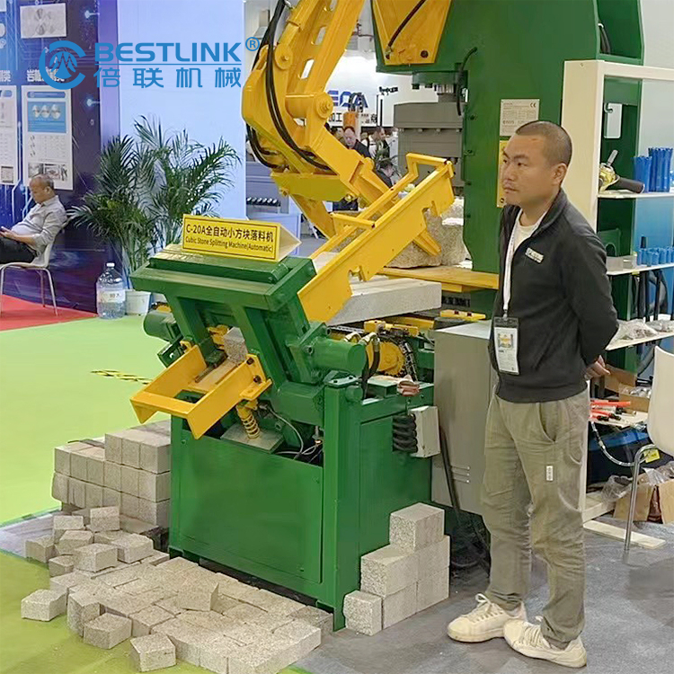 Automatic Natural Face Cubic Stone Brick Splitting Machine for Granite ...